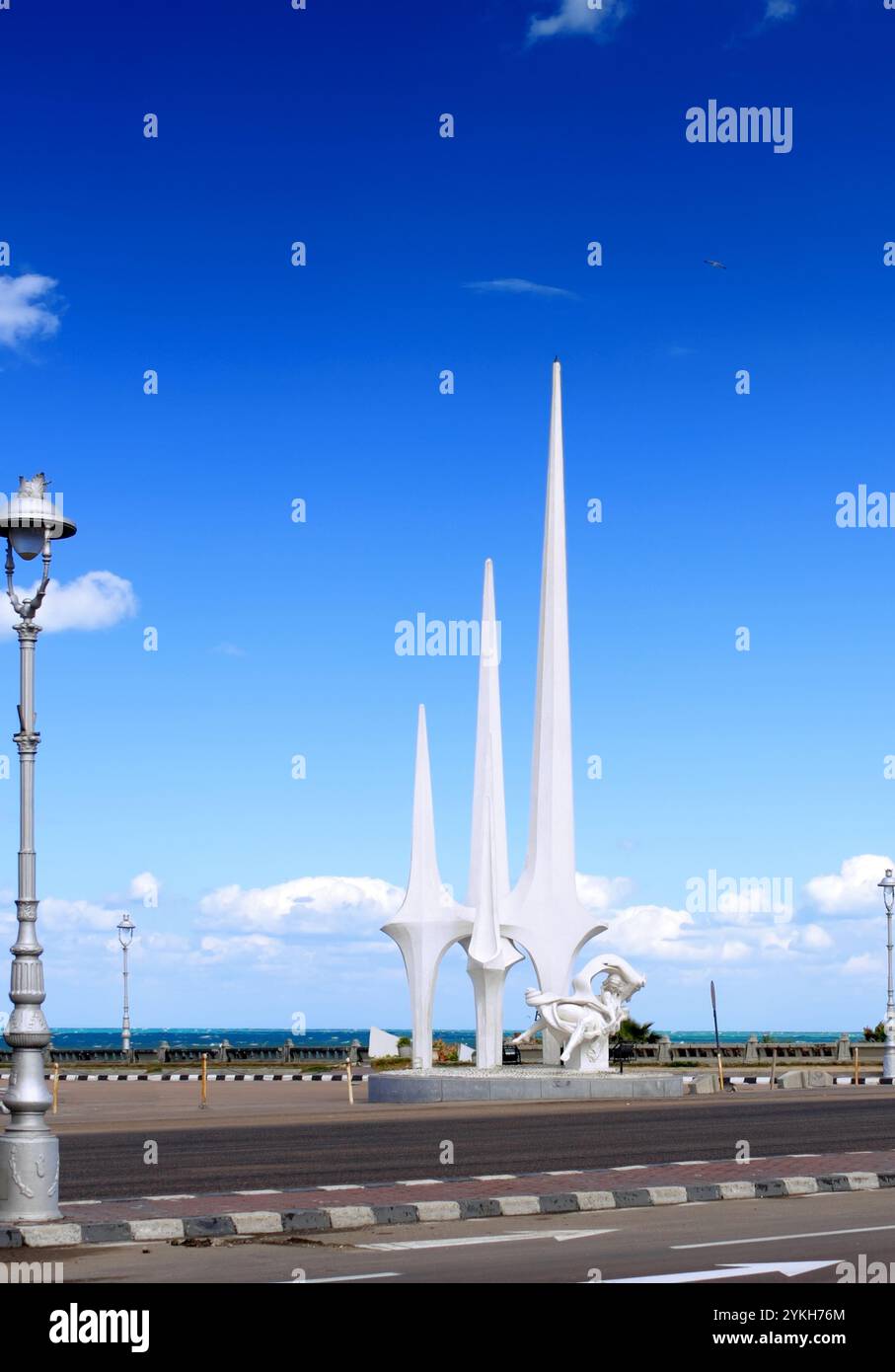 Symbol of Alexandria city , urban view, Egypt Stock Photo - Alamy