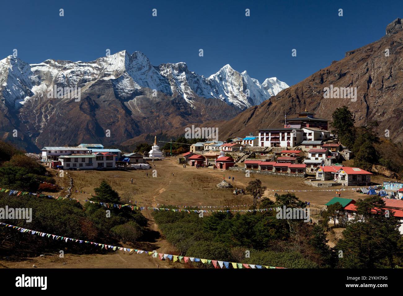 October 2009 WWF Everest Commission - Tengboche Stock Photo - Alamy