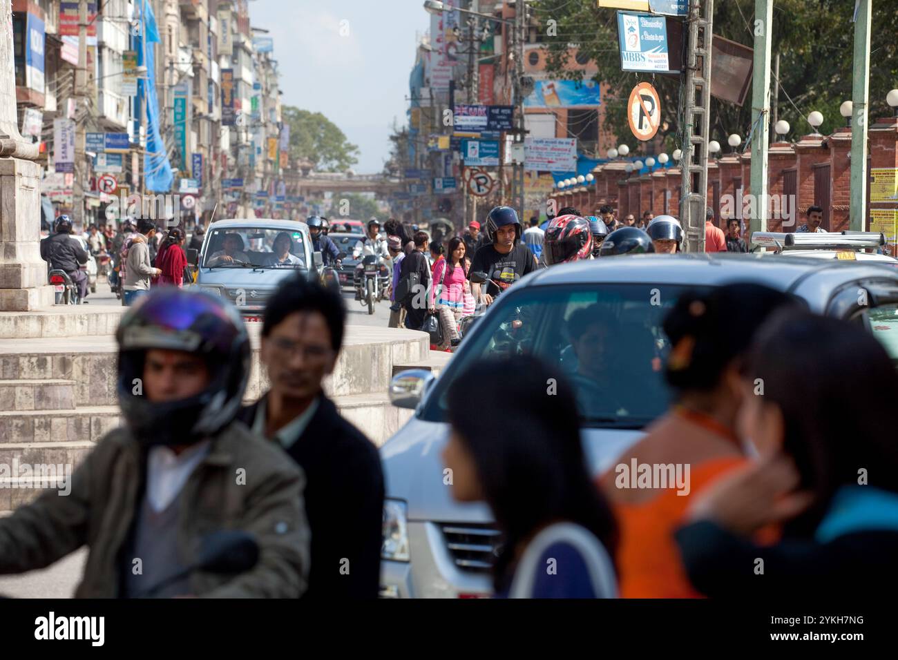 October 2009 WWF Everest Commission - Kathmandu Thamel District Stock ...