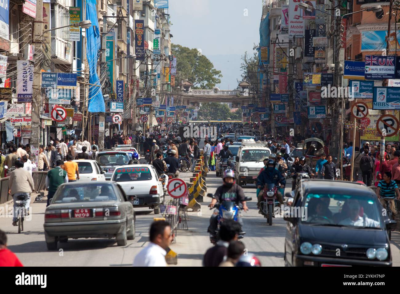 October 2009 WWF Everest Commission - Kathmandu Thamel District Stock ...