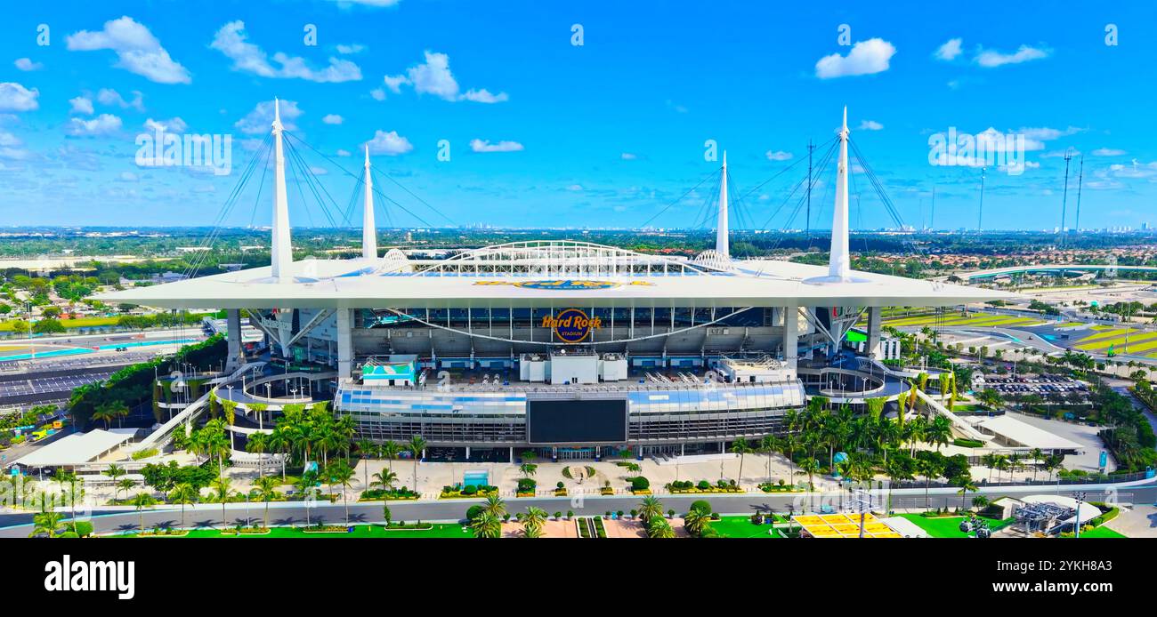 Hard Rock Stadium Miami aerial view - home of the Miami Dolphins ...