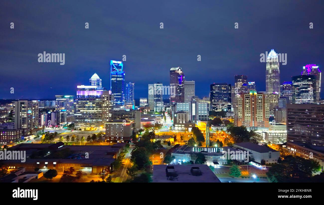 Drone charlotte north carolina downtown hi-res stock photography and ...