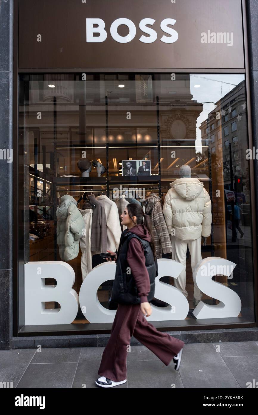Boss store on Oxford Street on 4th November 2024 in London, United ...