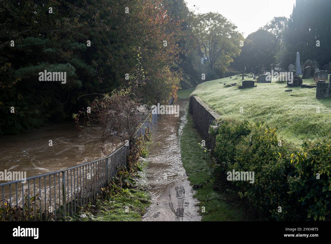 Following a months rain falling in 24 hours, flood waters turn the ...