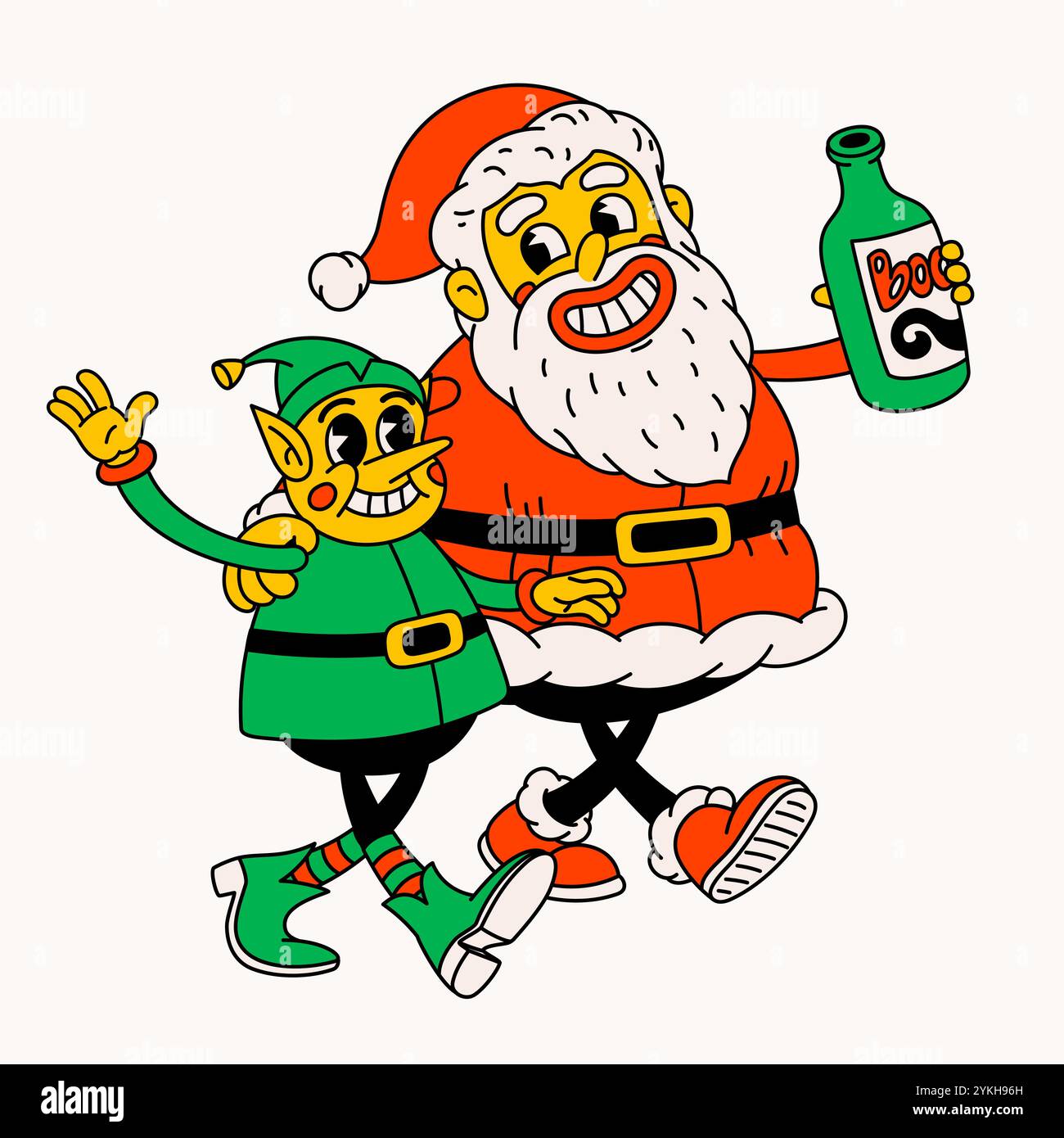 Drinking Elves Cartoon