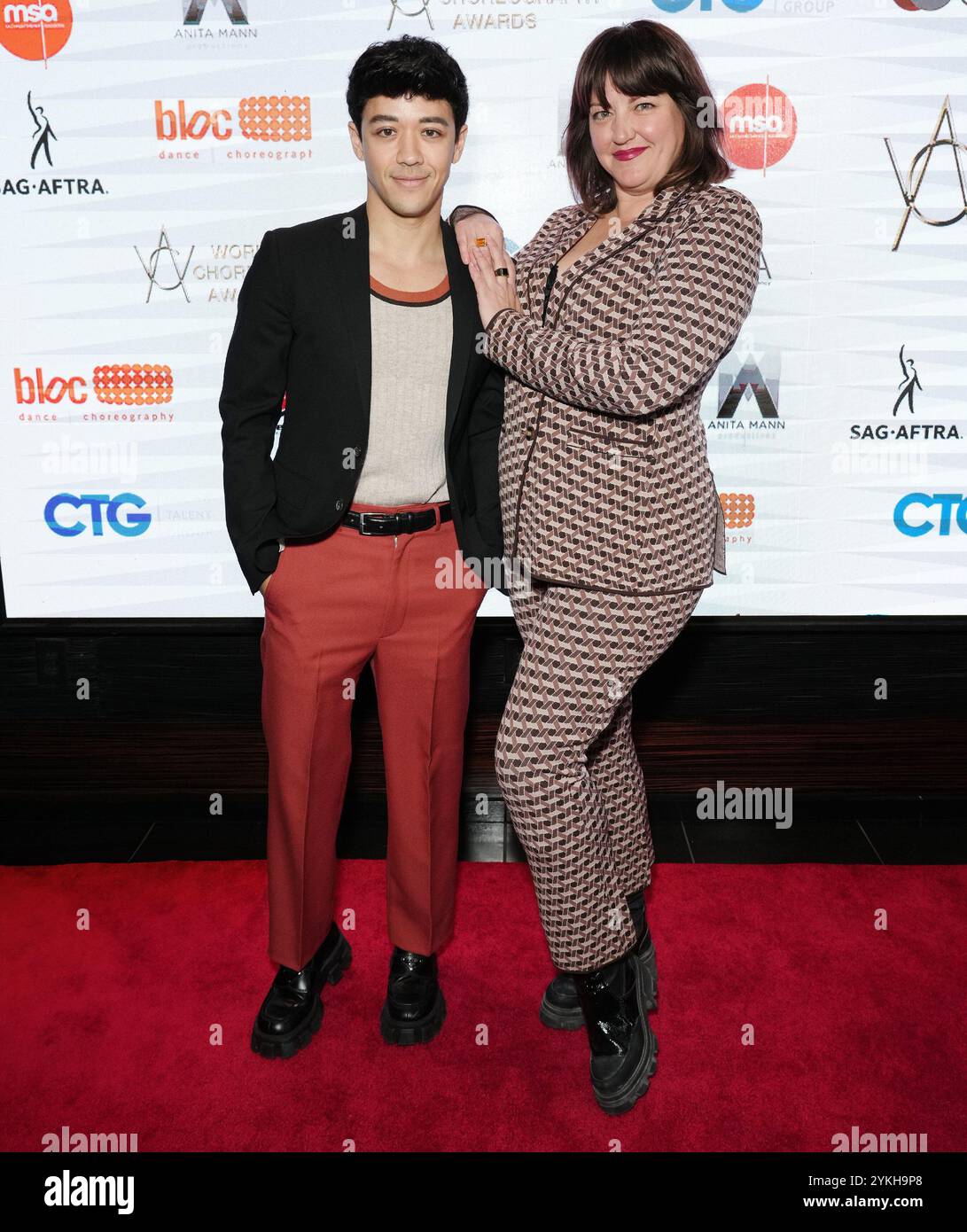Los Angeles, USA. 17th Nov, 2024. (L-R) Kyle Hanagami and Kat Burns at ...