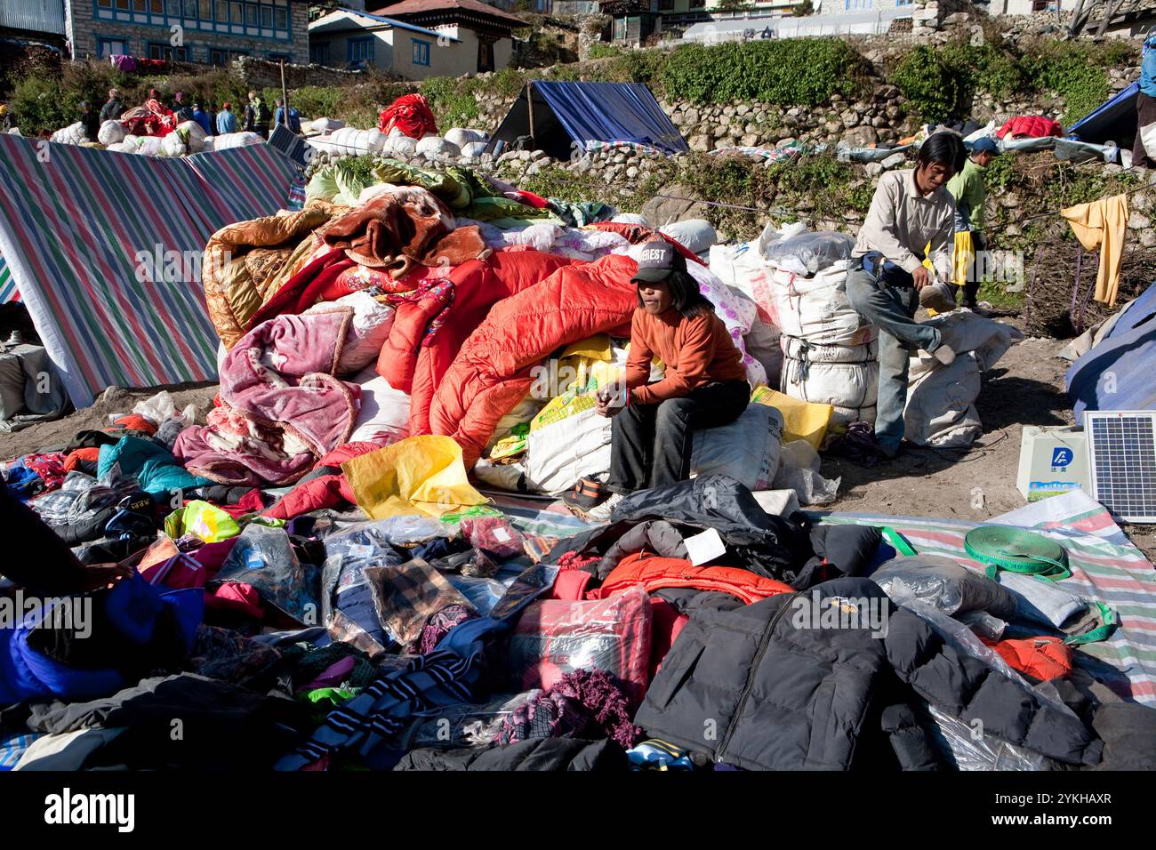 October 2009 WWF Everest Commission - Namche Bazaar - Tibetan Market ...