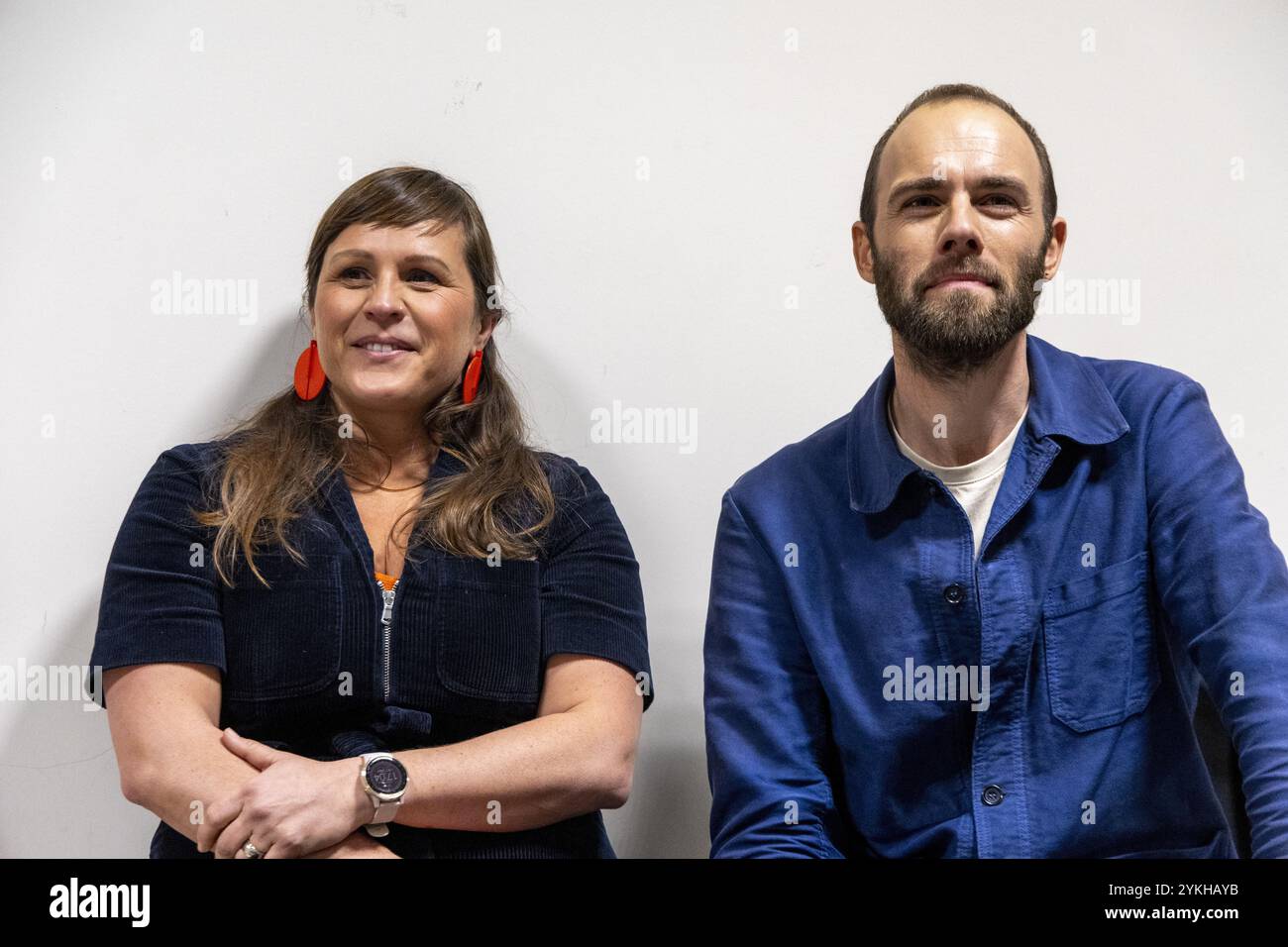 Natacha Waldmann and Bart Dhondt pictured during a press moment of ...