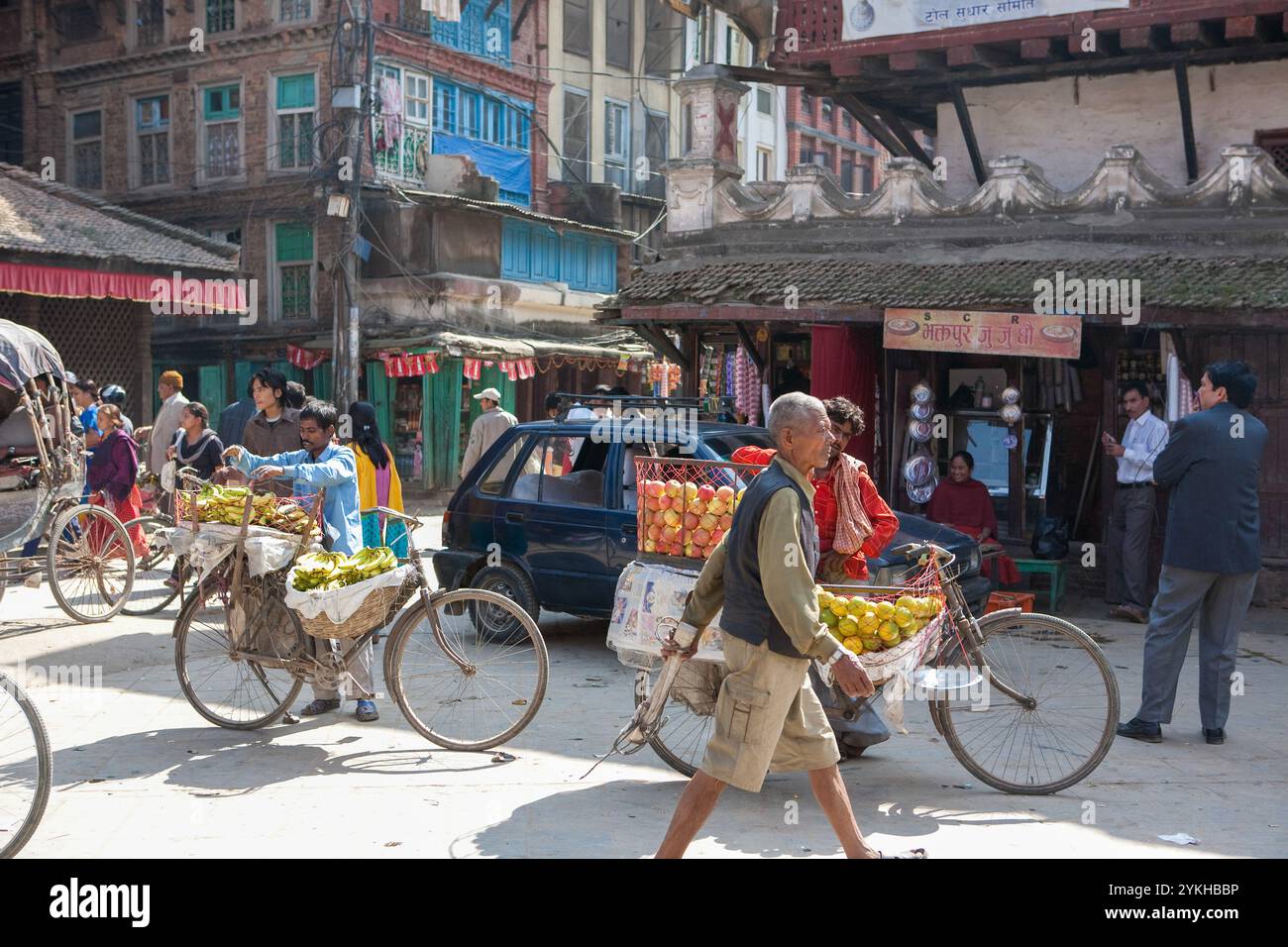 October 2009 WWF Everest Commission - Kathmandu Thammel District Stock ...