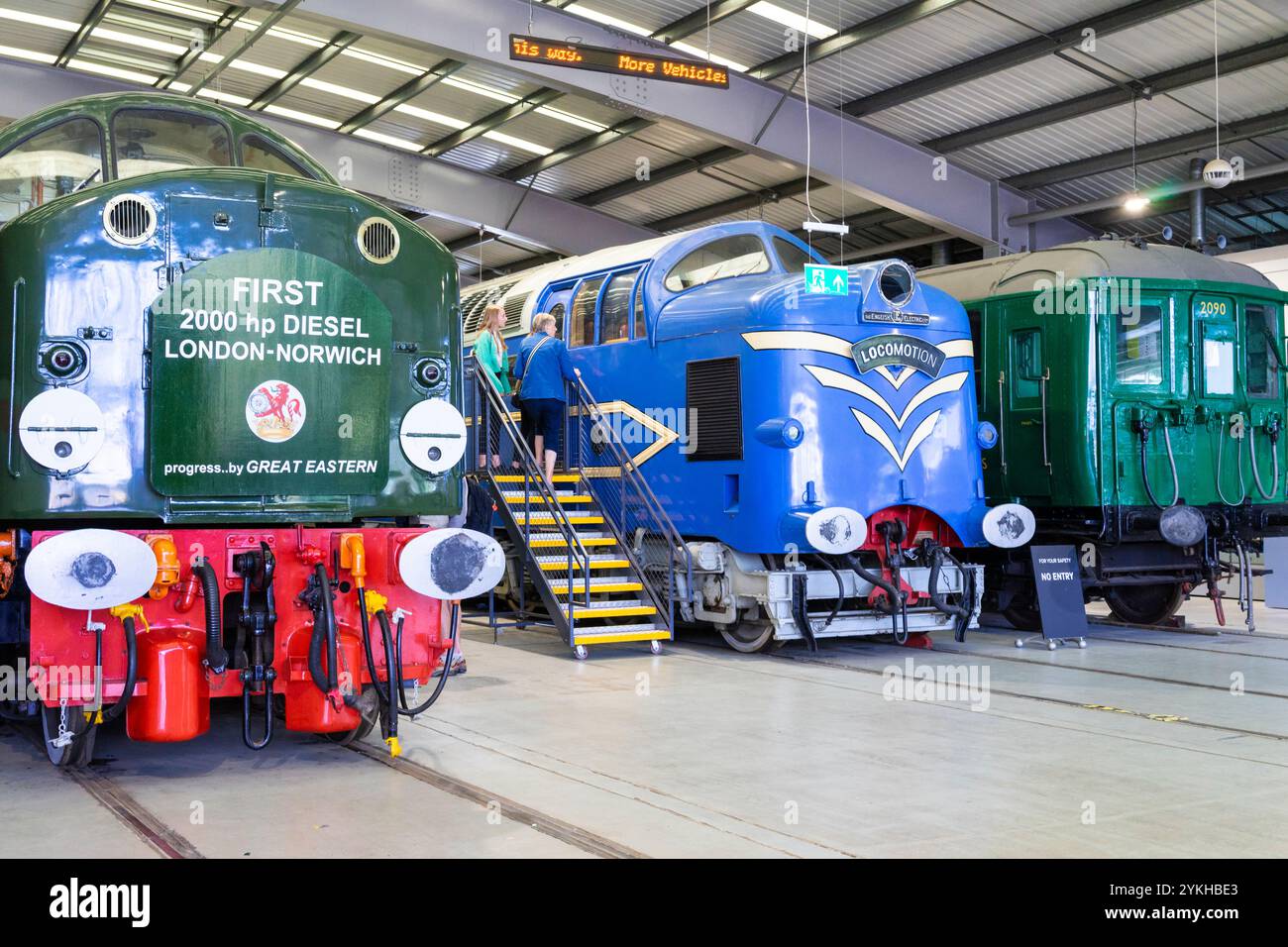 Locomotion Darlington transport museum with Diesel trains on display at ...