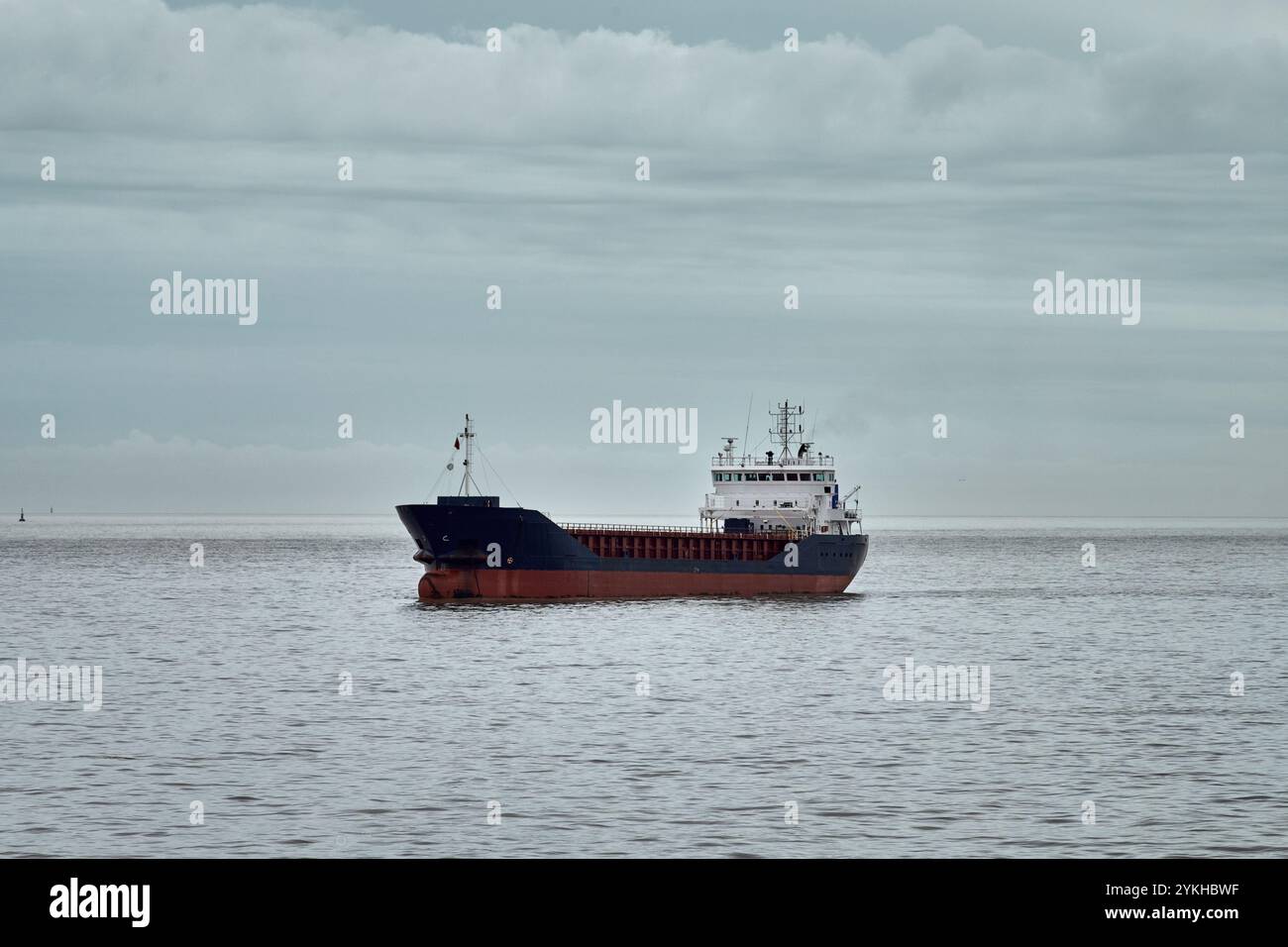 Small tanker ship in the sea Stock Photo - Alamy
