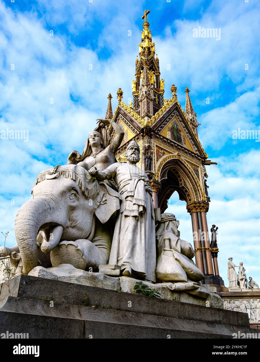 The Asia Group sculpture at the Albert Memorial, South Kensington ...