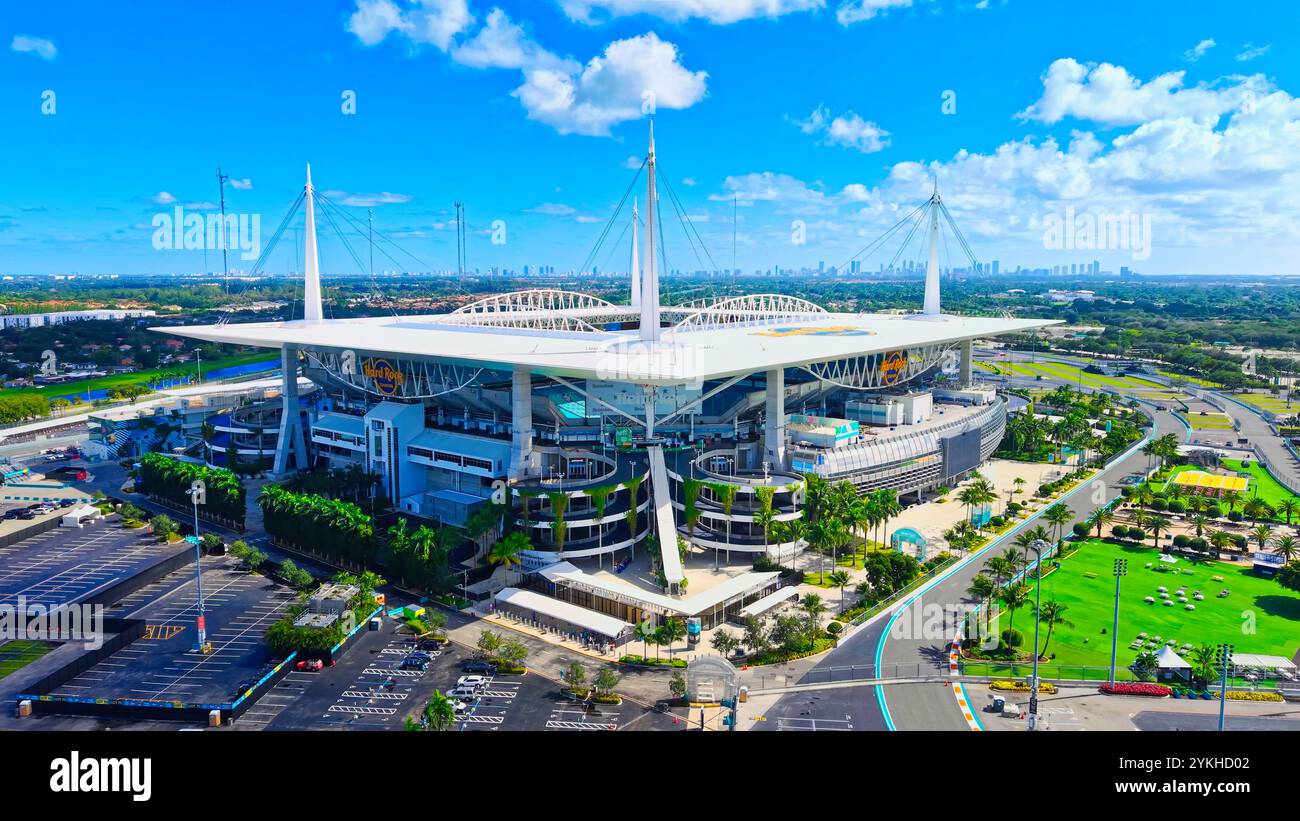 Miami dolphins stadium view hard rock hi-res stock photography and ...