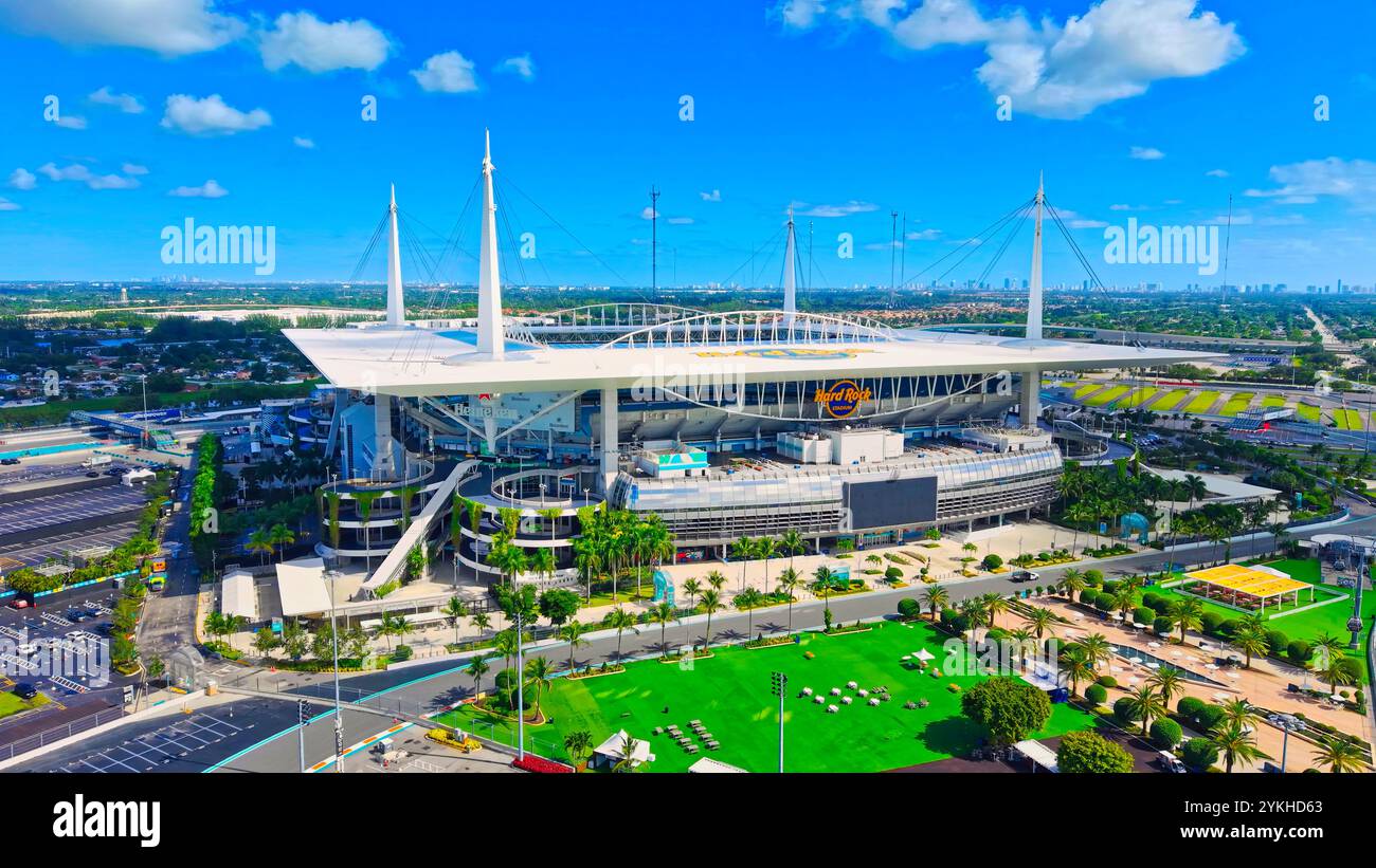 Hard Rock Stadium Miami aerial view - home of the Miami Dolphins ...