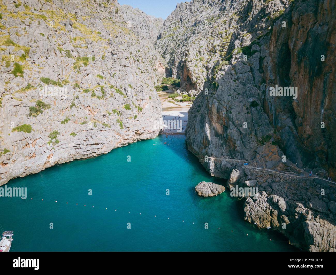 Aerial view of luxury beach in Mallorca Stock Photo - Alamy