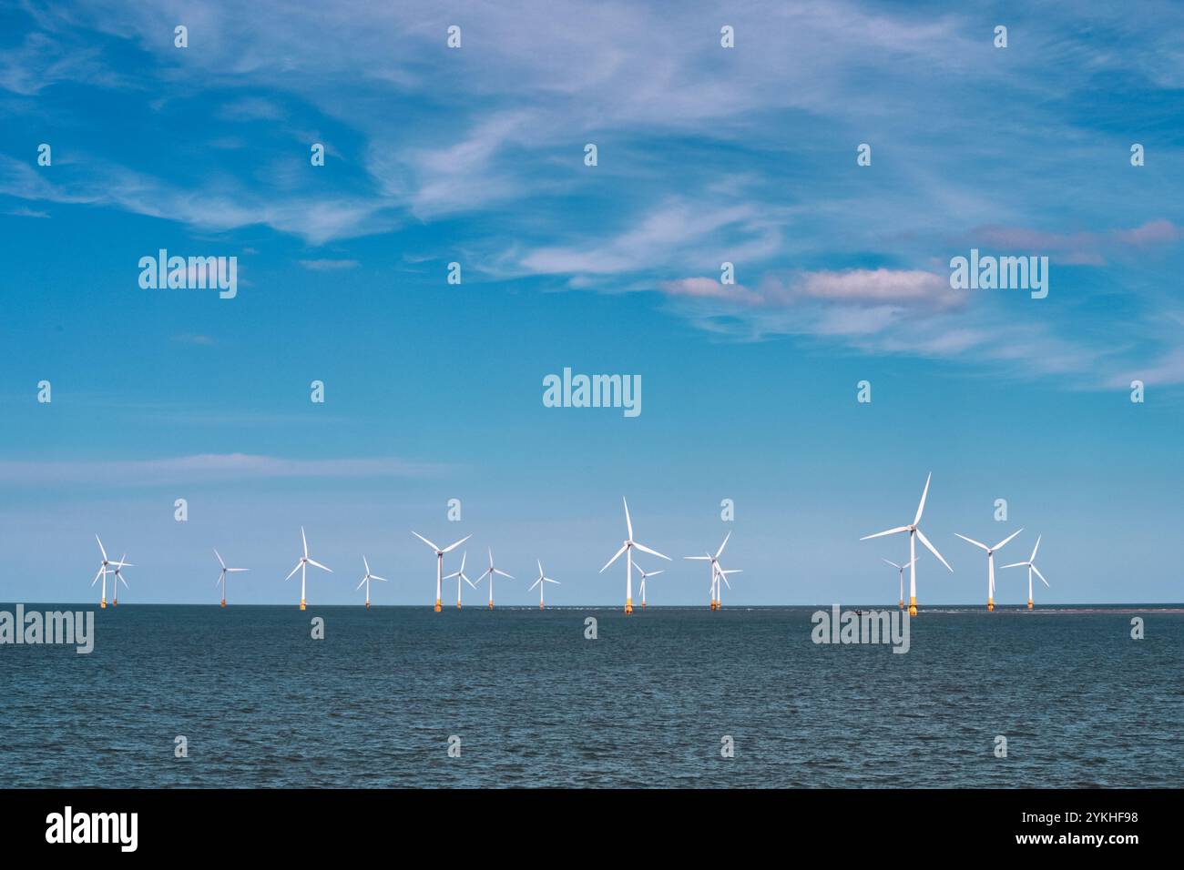 Wind turbines offshore on ocean hi-res stock photography and images - Alamy