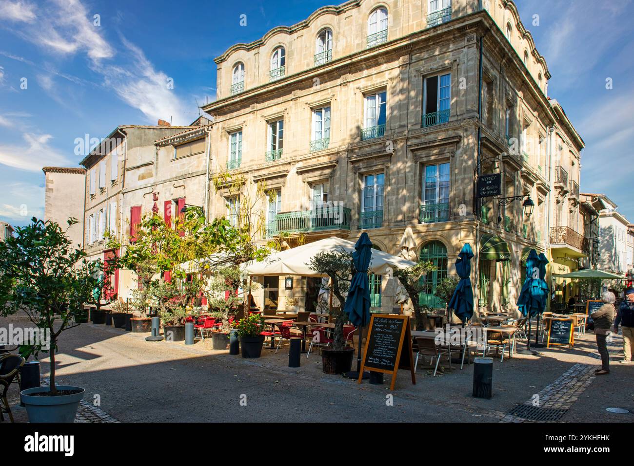 Street scenes in the French city of Arles, a city on the Rhone River in ...