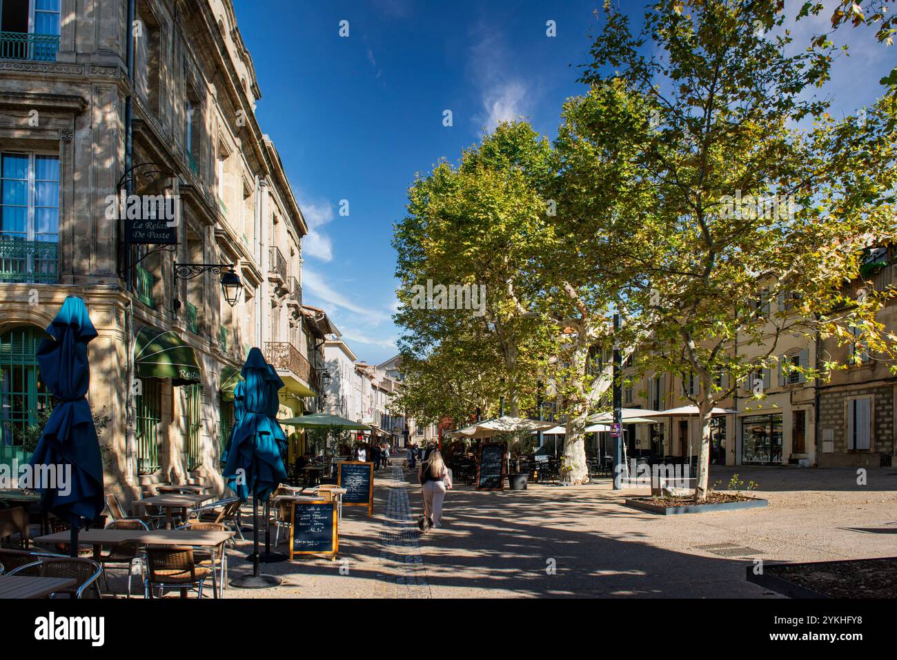 Street scenes in the French city of Arles, a city on the Rhone River in ...