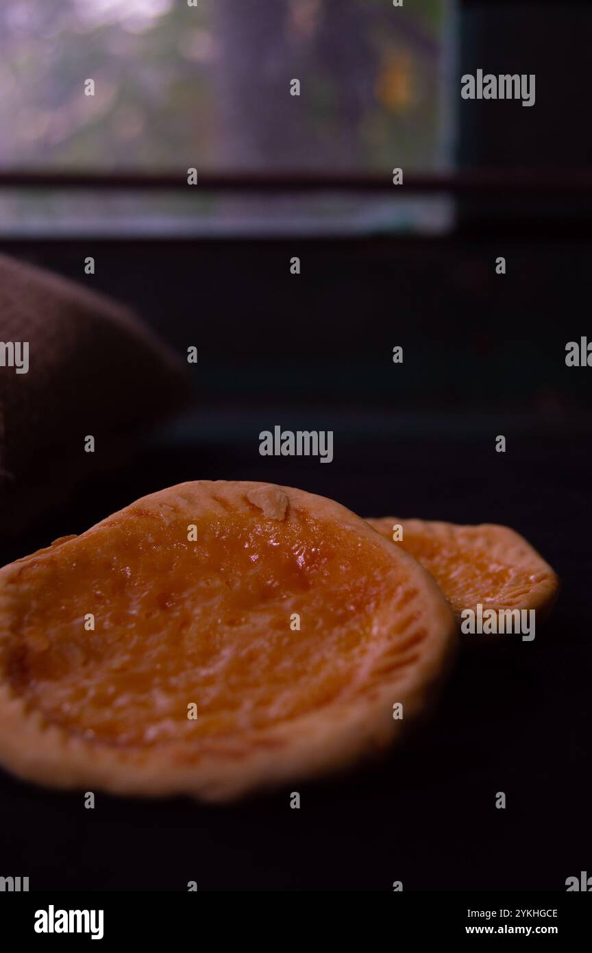 Pie Susu or custard tarts is popular snack from Bali, Indonesia. Made ...