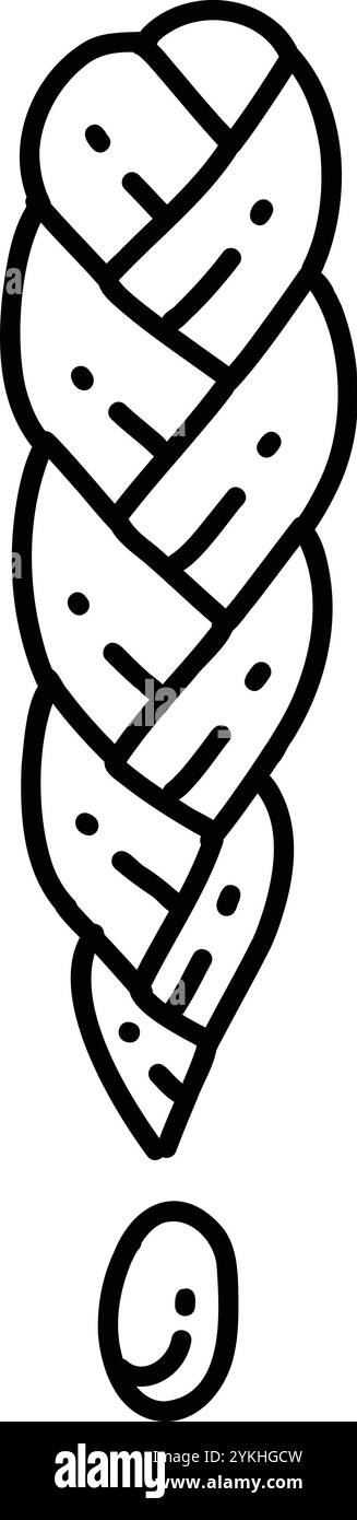 Doodle exclamation mark. Hand drawn punctuation marks and exclamatory ...