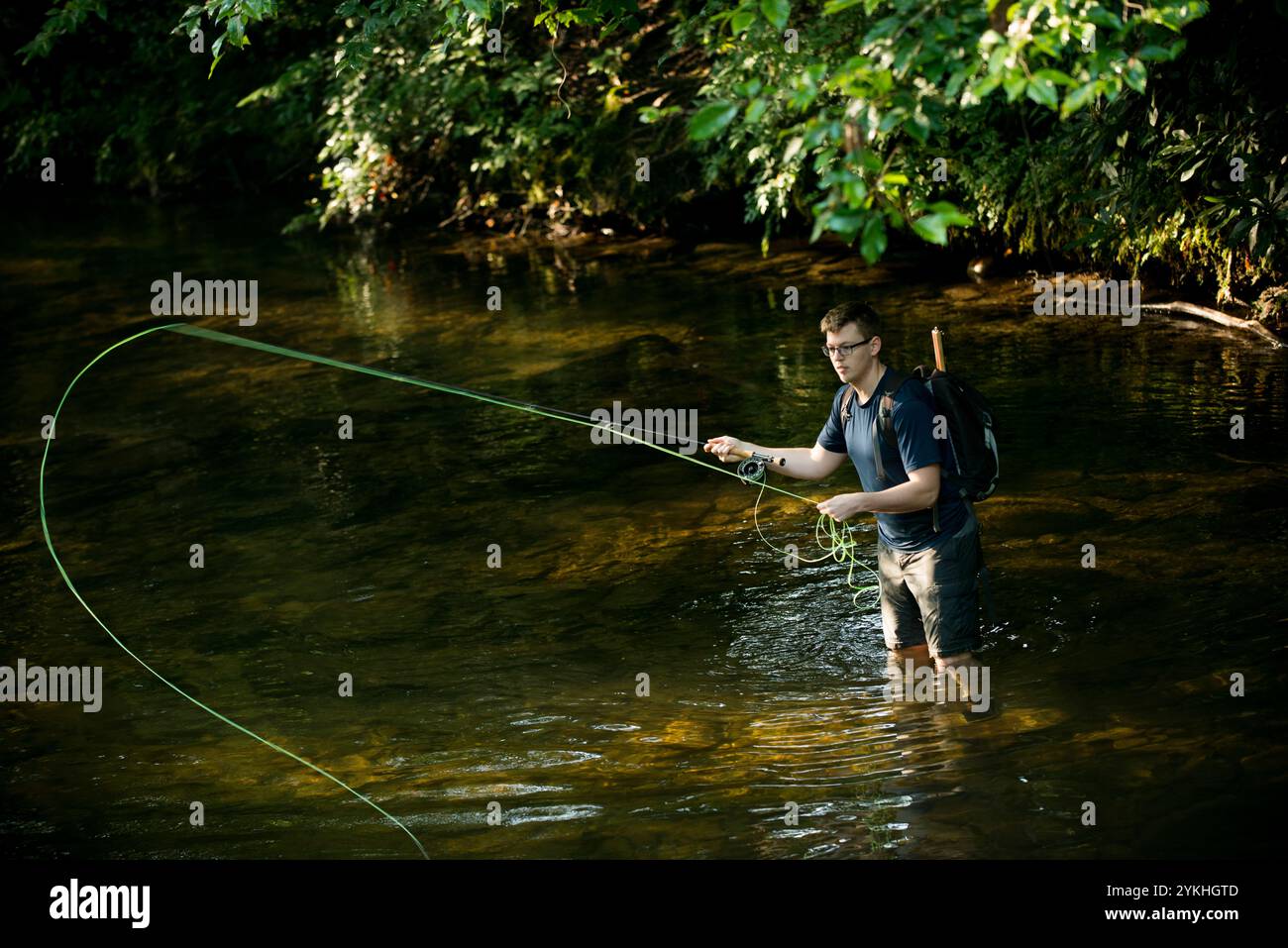 Aaron Baker, Tyler Hunt, and Courtney Hunt go fly fishing in the ...
