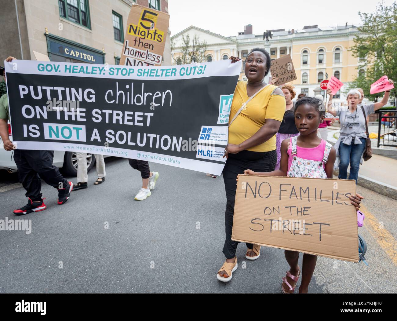 August 19, 2024. Boston, MA. Activists and concerned citizens rallied ...