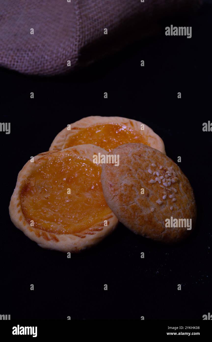 Pie Susu or custard tarts is popular snack from Bali, Indonesia. Made ...
