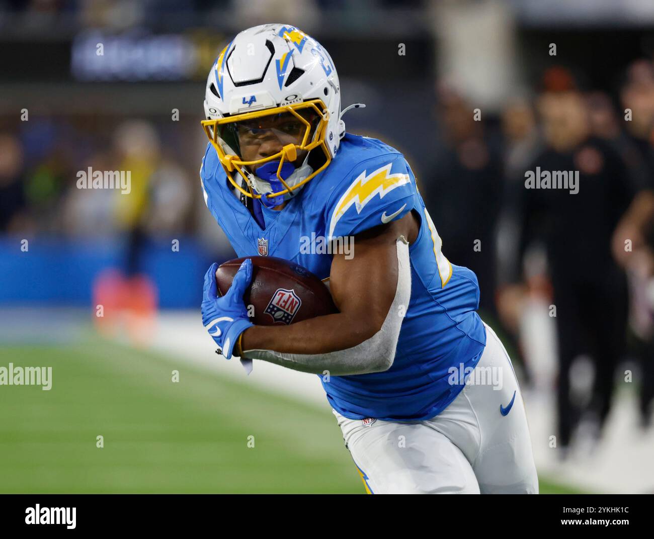 November 17, 2024 Los Angeles Chargers running back J.K. Dobbins (27 ...