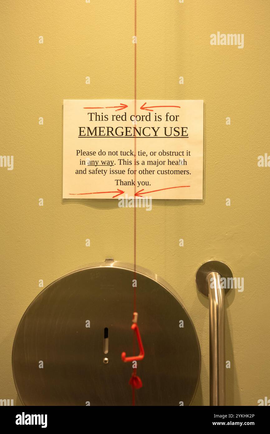 Disabled toilet alarm hi-res stock photography and images - Alamy