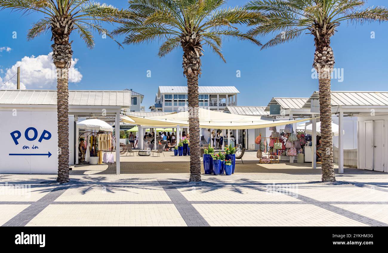 shopping area consisting of small pop ups in seaside, florida Stock ...