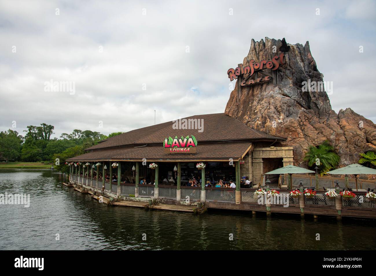 Lava Lounge and Rainforest Cafe in Disney Springs in Orlando, FL, USA Stock Photo - Alamy