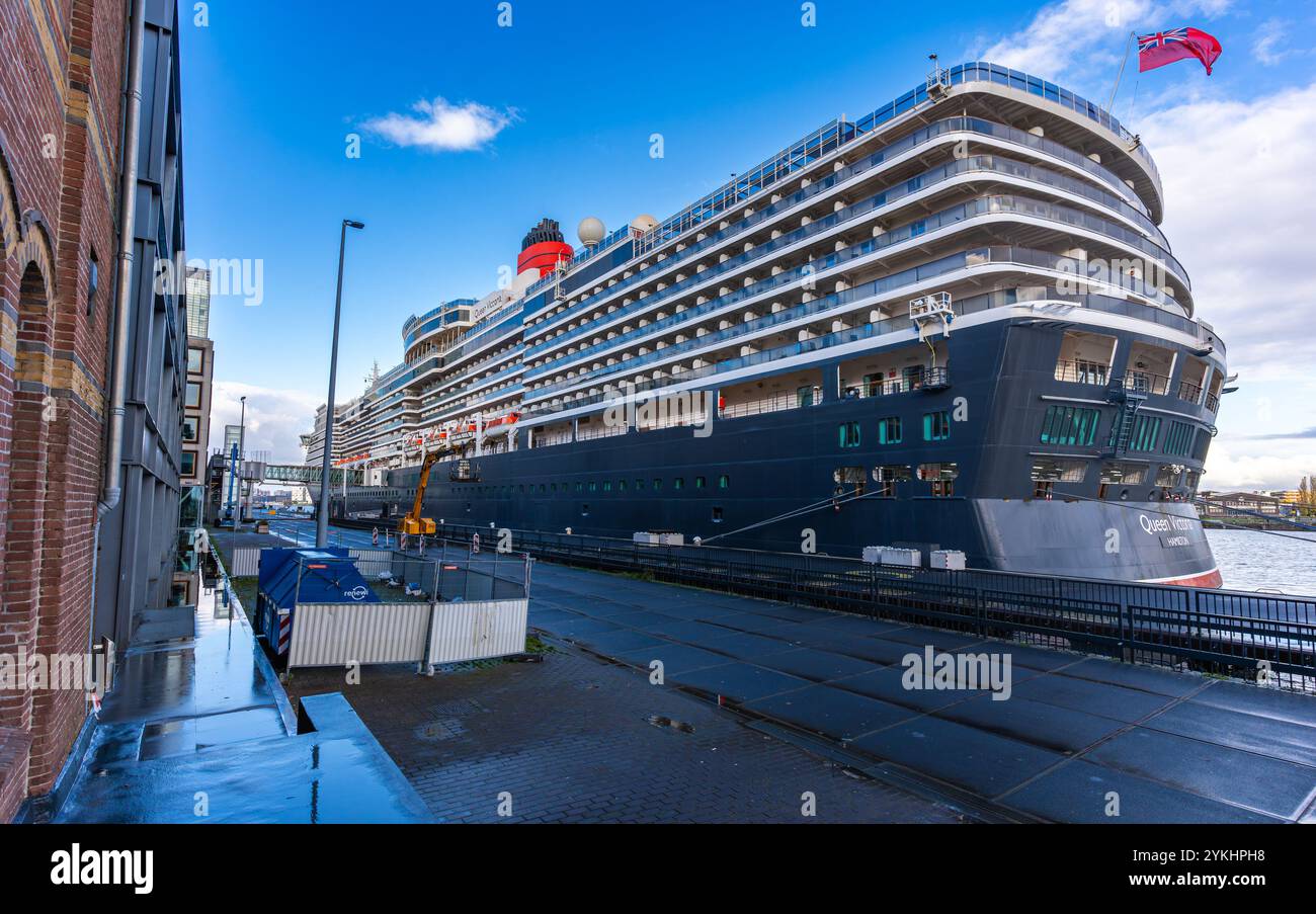 Amsterdam, The Netherlands, 17.11.2024, Queen Victoria Cruise Ship by ...