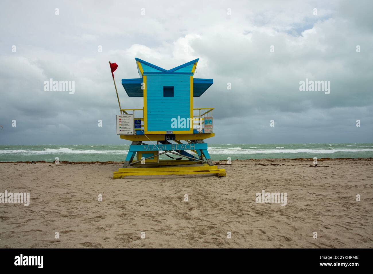 Miami Beach Lifeguard Tower Stock Photo - Alamy
