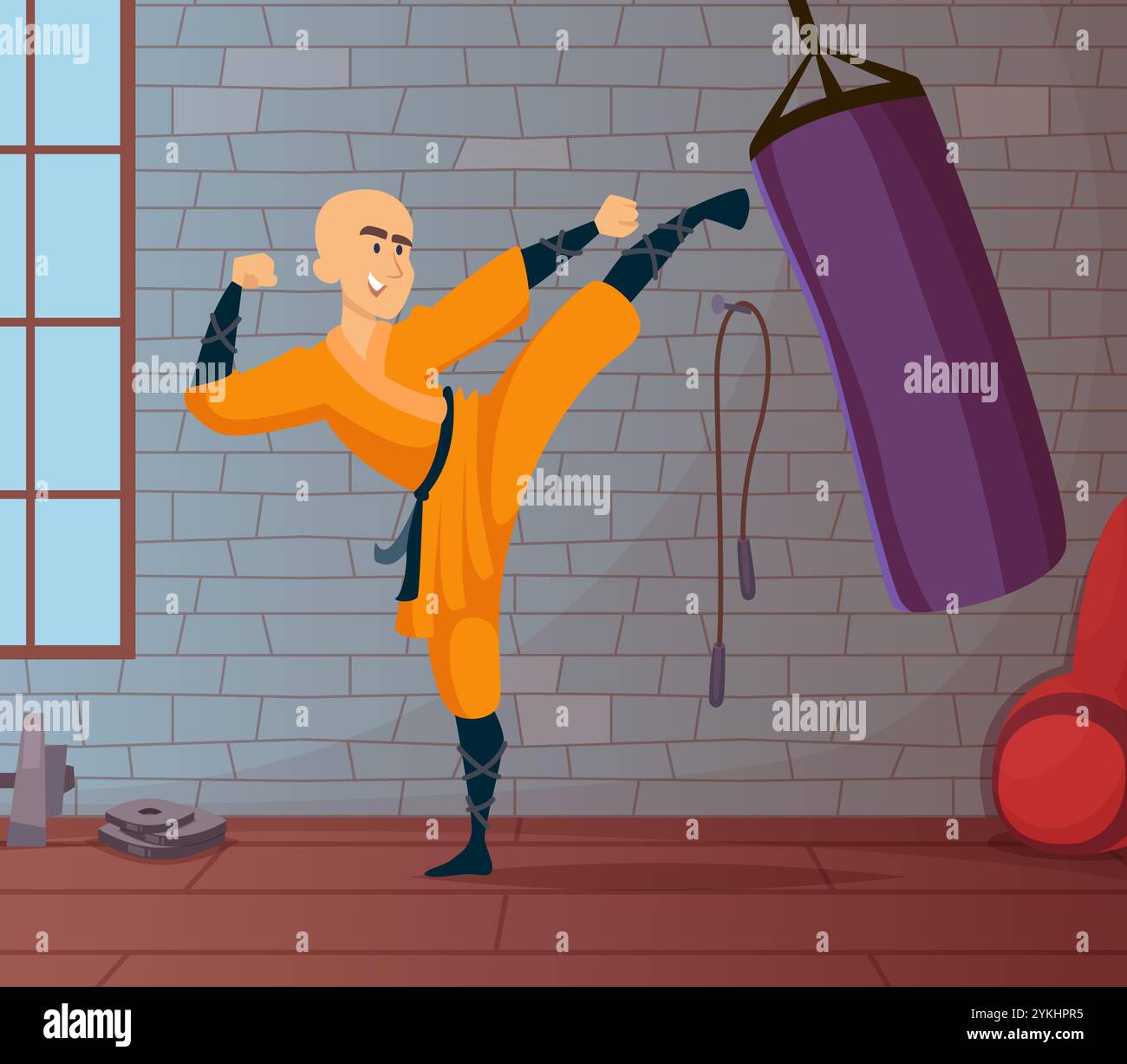 Athlete strong asian male Stock Vector Images - Alamy