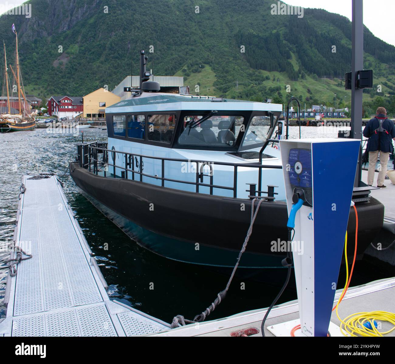 Fully Electric Passenger boat with zero net emissions Stock Photo - Alamy