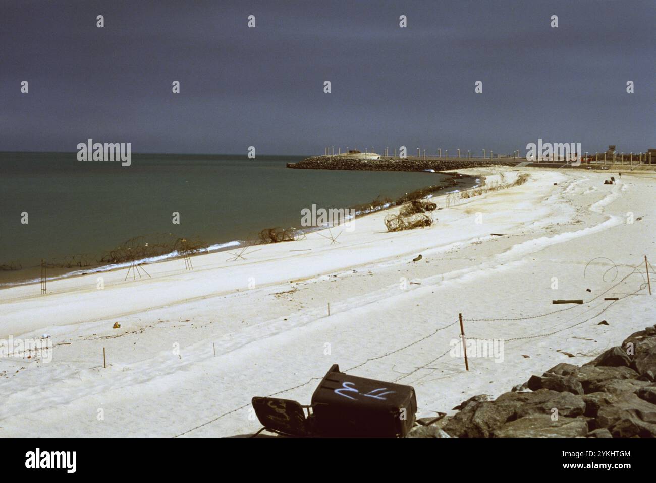 First Gulf War: 11th March 1991 Ali Baba beach in Kuwait City ...