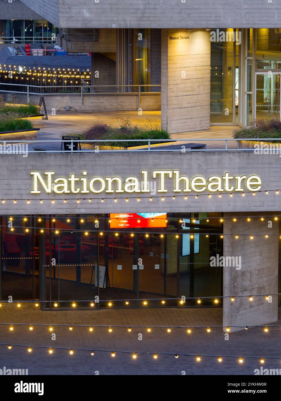 The National Theatre, South Bank, London, England, UK, GB Stock Photo ...