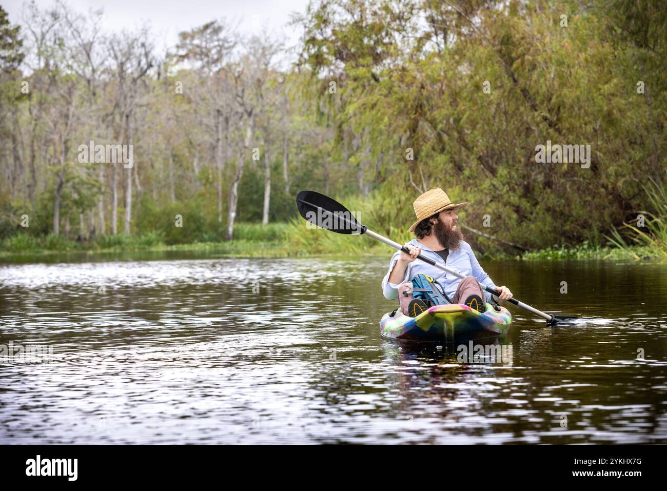 Swamp tour on the Manchac Swamp in New Orleans, Louisiana Stock Photo ...