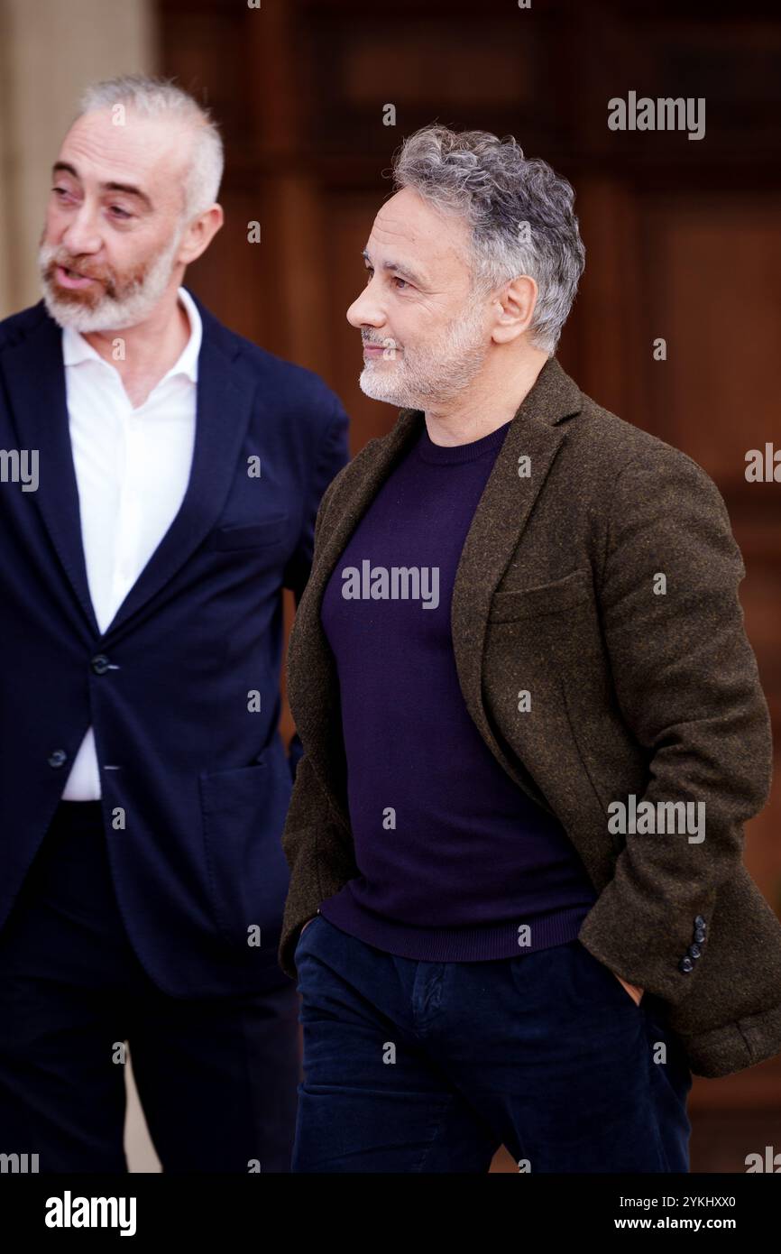 ROME, ITALY - NOVEMBER 18: (L-R) Ludovica Francesconi, Leo Gassmann ...