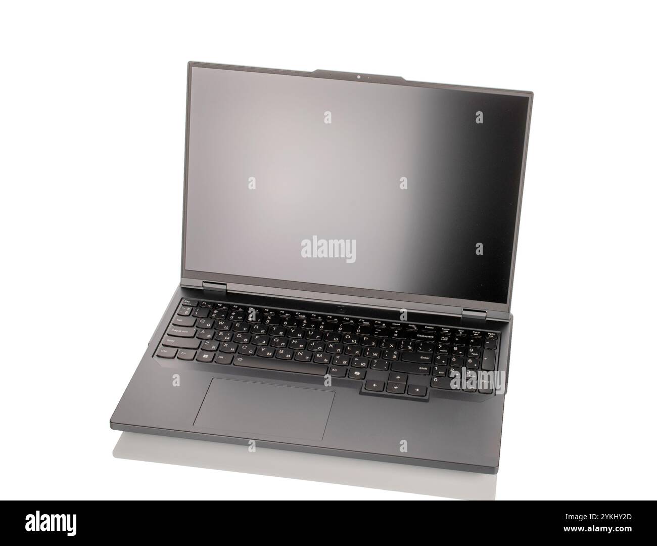 One laptop, close-up, isolated on white background Stock Photo - Alamy