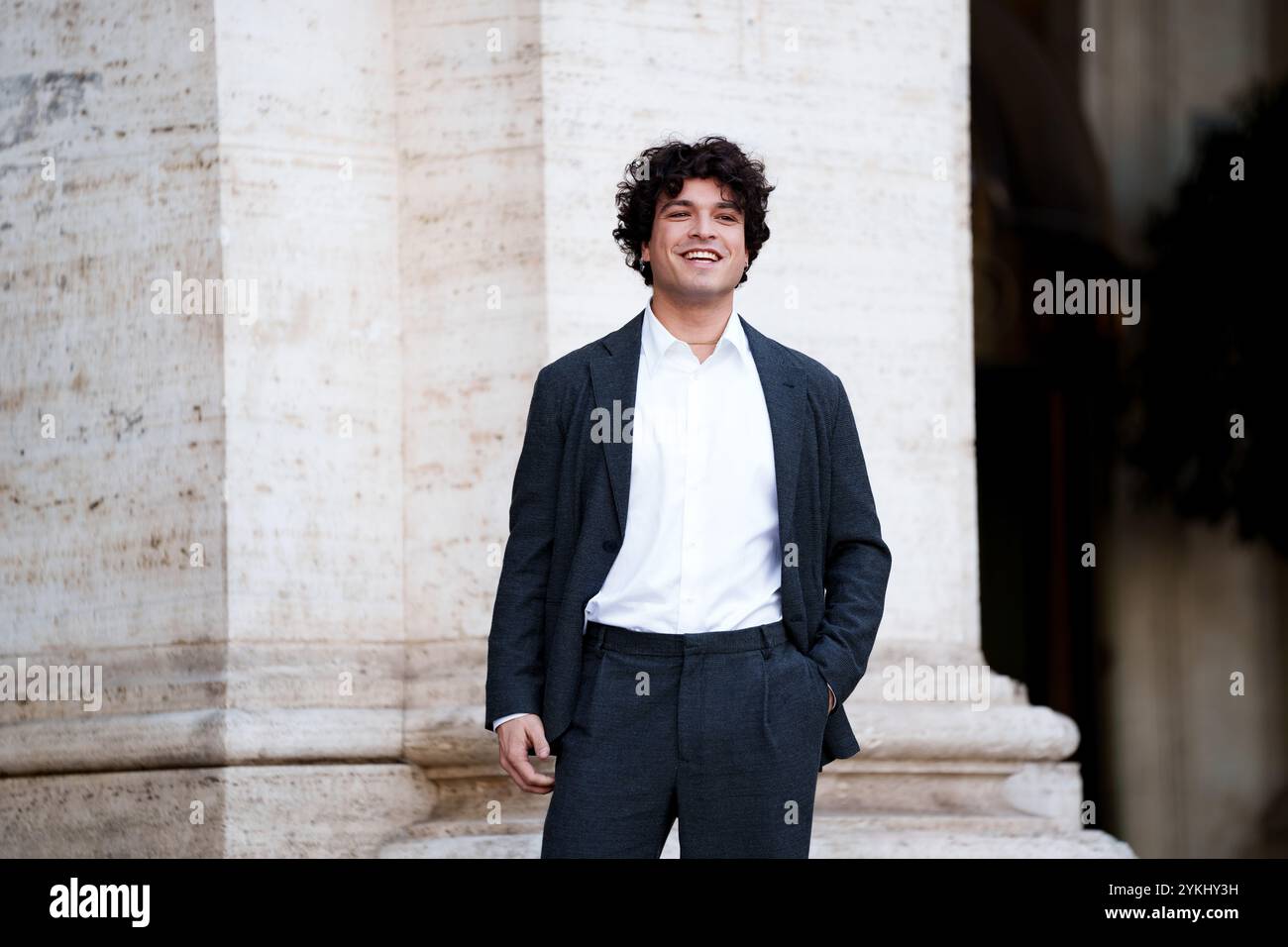ROME, ITALY - NOVEMBER 18: (L-R) Ludovica Francesconi, Leo Gassmann ...