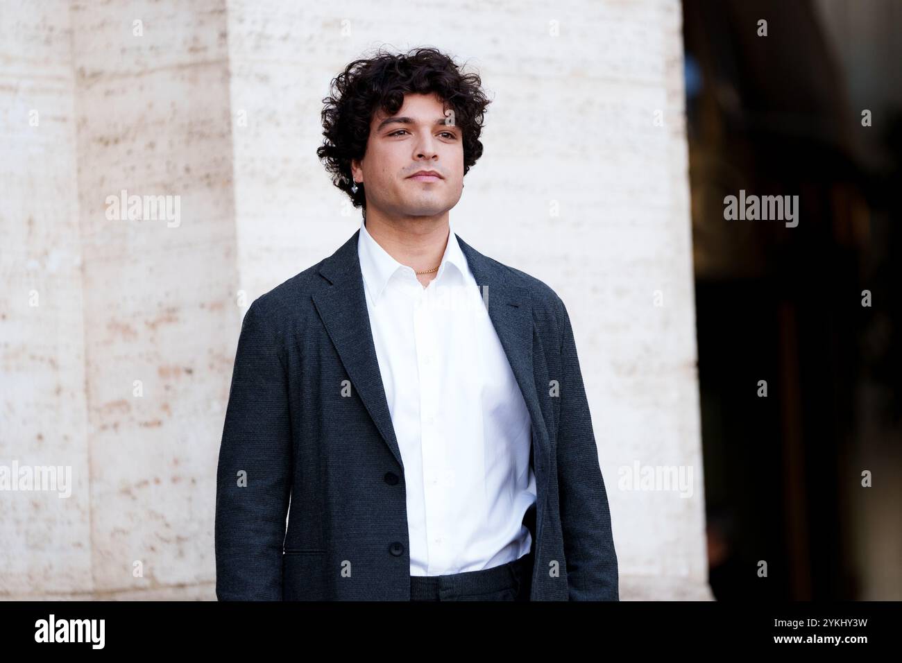 ROME, ITALY - NOVEMBER 18: (L-R) Ludovica Francesconi, Leo Gassmann ...
