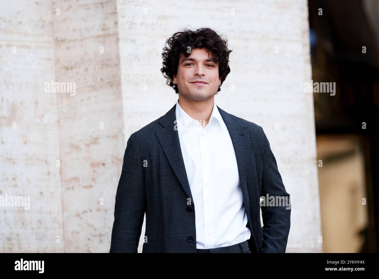 ROME, ITALY - NOVEMBER 18: (L-R) Ludovica Francesconi, Leo Gassmann ...