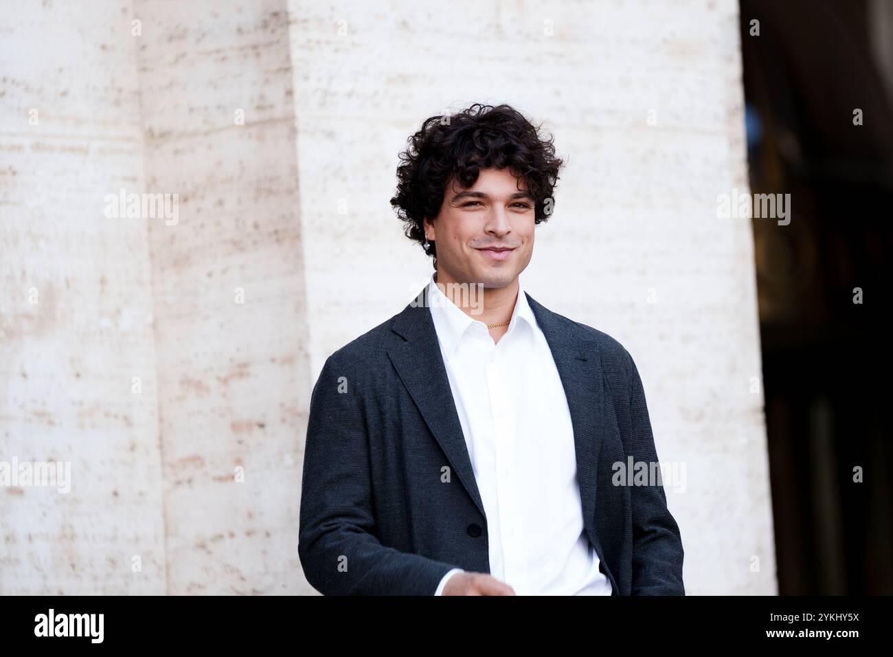ROME, ITALY - NOVEMBER 18: (L-R) Ludovica Francesconi, Leo Gassmann ...