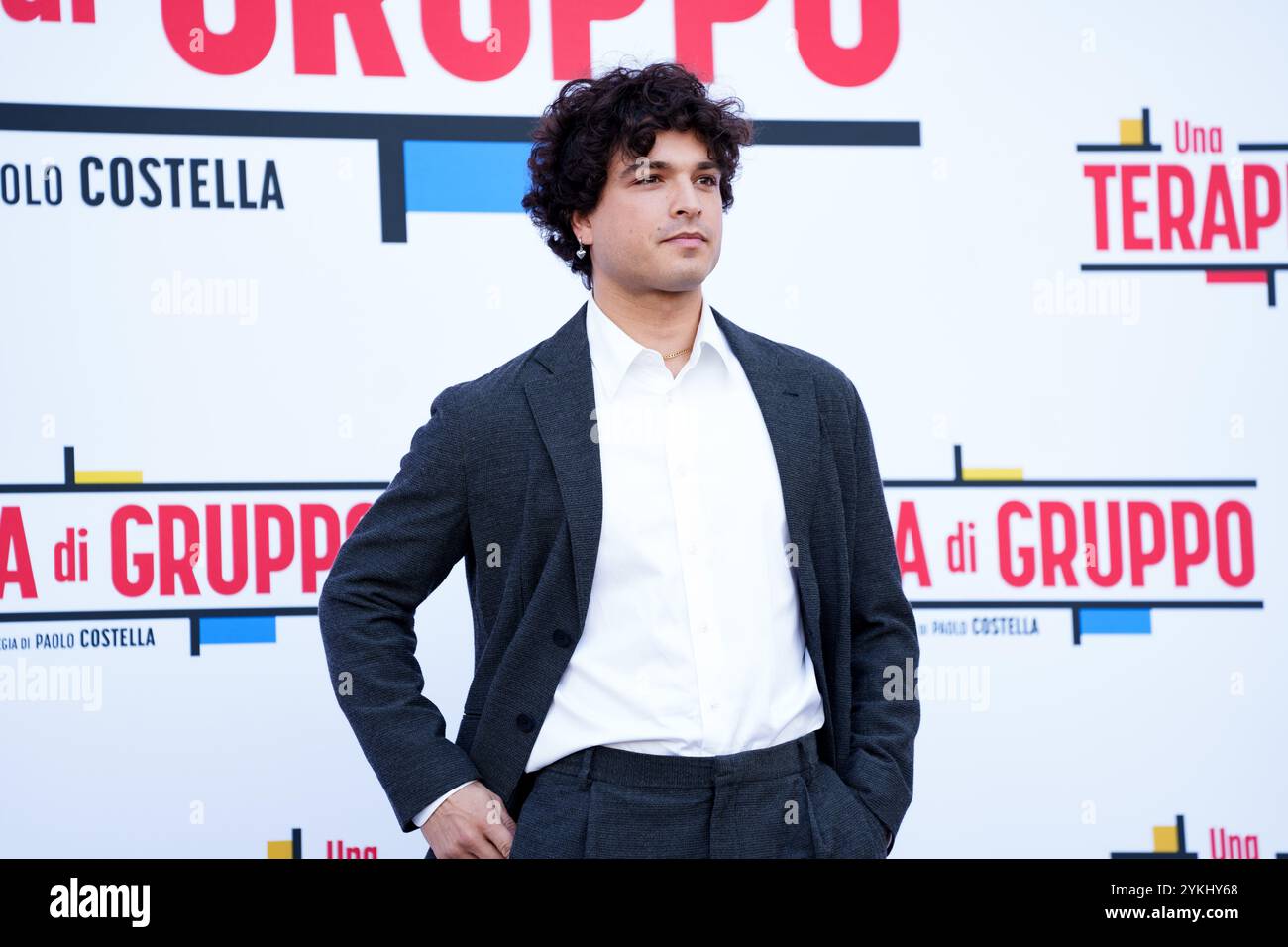 ROME, ITALY - NOVEMBER 18: (L-R) Ludovica Francesconi, Leo Gassmann ...