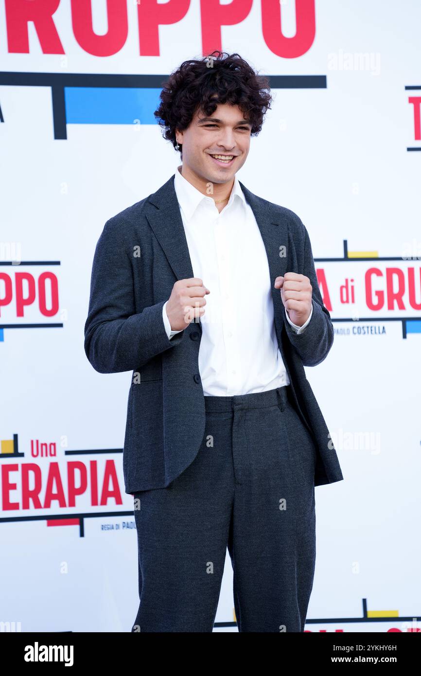 ROME, ITALY - NOVEMBER 18: (L-R) Ludovica Francesconi, Leo Gassmann ...