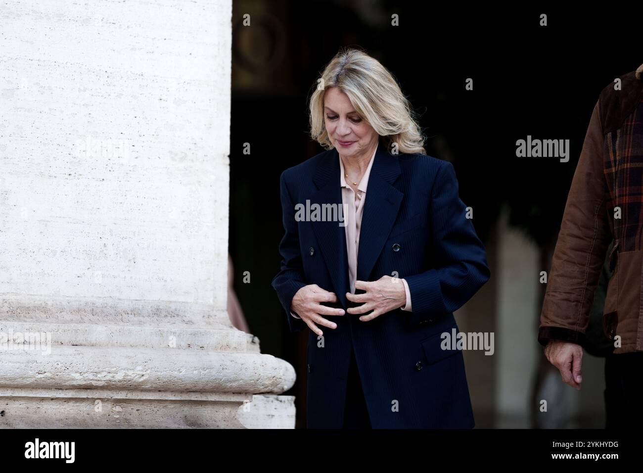 ROME, ITALY - NOVEMBER 18: (L-R) Ludovica Francesconi, Leo Gassmann ...