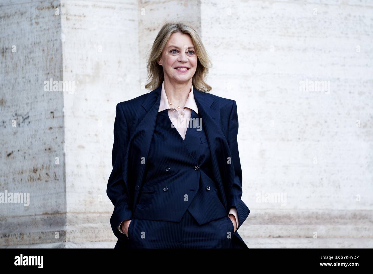 ROME, ITALY - NOVEMBER 18: (L-R) Ludovica Francesconi, Leo Gassmann ...
