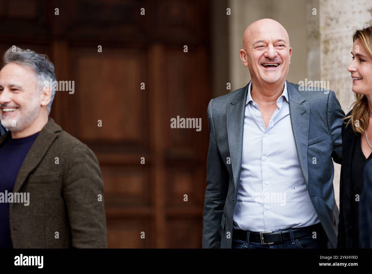 ROME, ITALY - NOVEMBER 18: (L-R) Ludovica Francesconi, Leo Gassmann ...