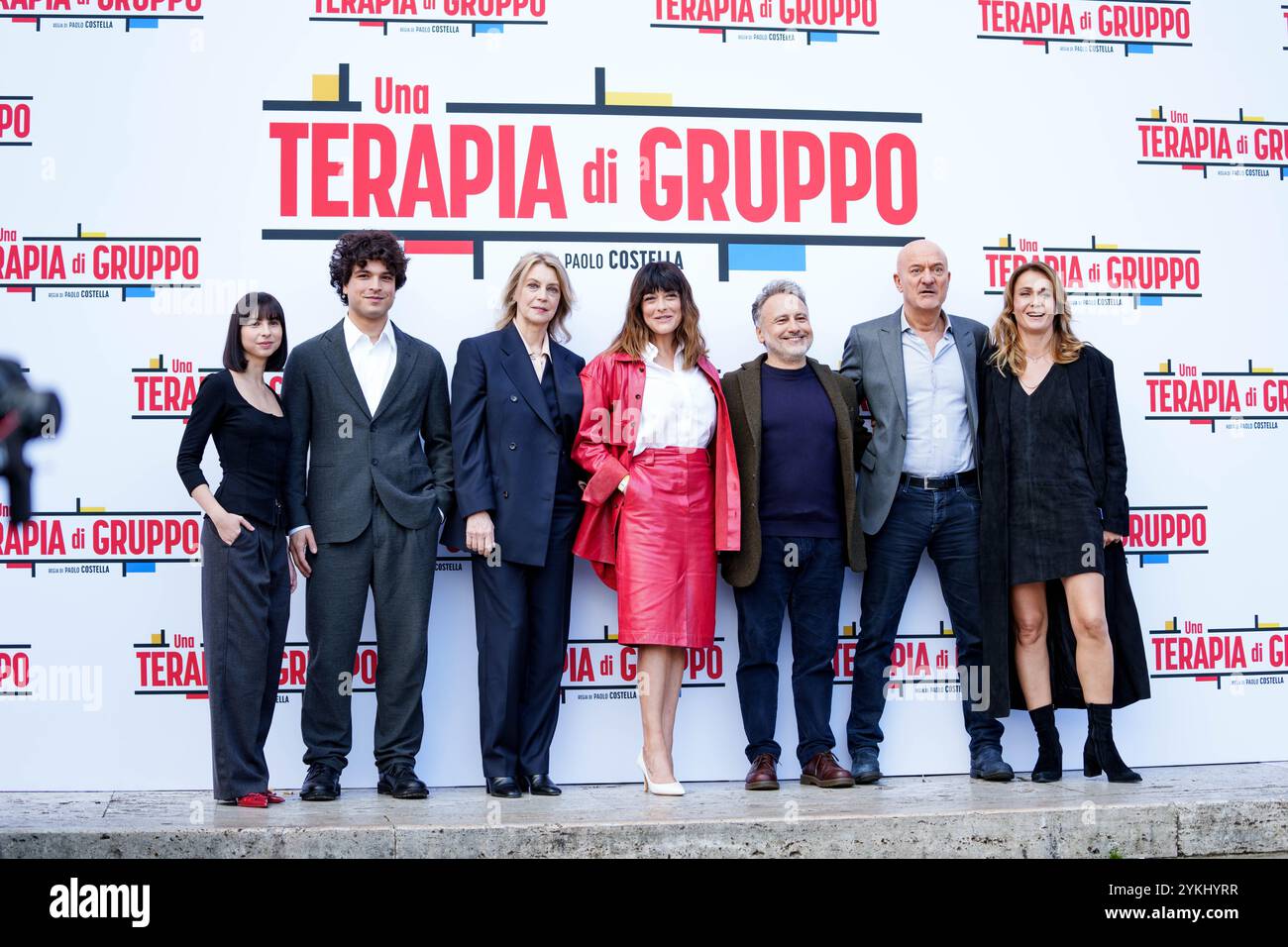 ROME, ITALY - NOVEMBER 18: (L-R) Ludovica Francesconi, Leo Gassmann ...